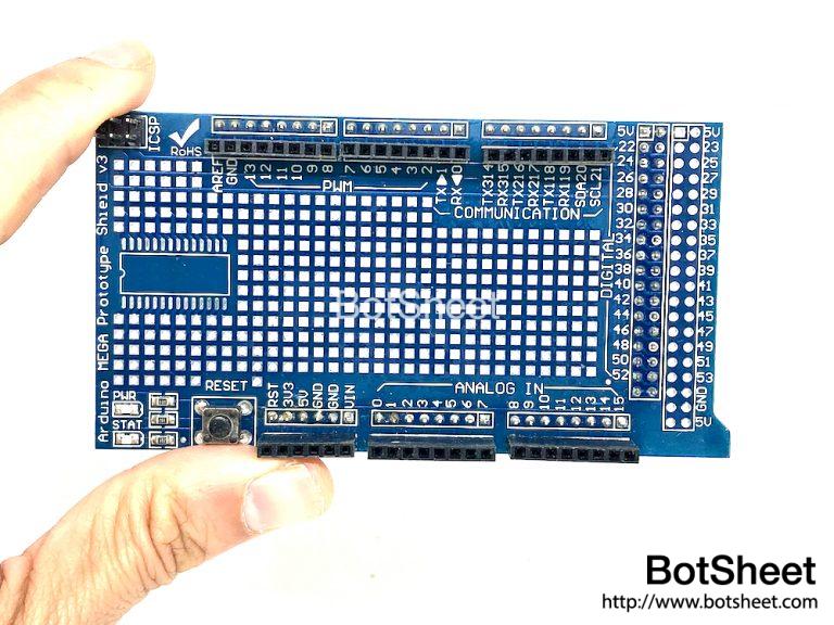 Arduino Mega 2560 Prototype Shield v3 原型開發擴展板 - BotSheet