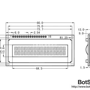 LCD液晶顯示屏 1602A (I2C介面) - BotSheet