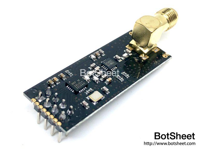 2.4G無線模組 nRF24L01+PA+LNA 帶天線加強版 - BotSheet