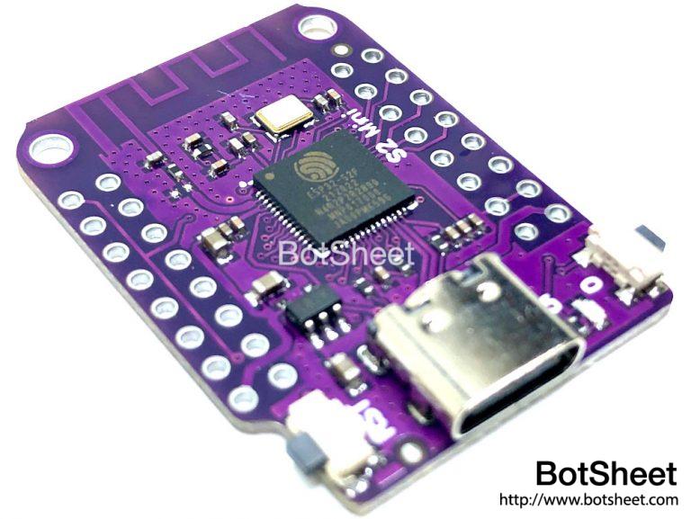 WeMos ESP32 S2 mini 微型開發板 - BotSheet